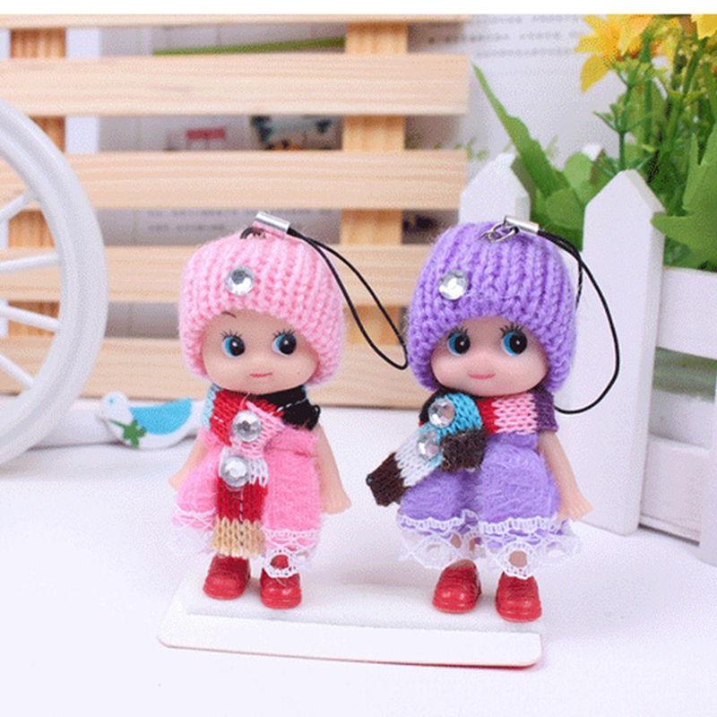 Plush Dolls Keychain Soft Stuffed Toys Keyring Mini Plush Animals Key Chain Baby