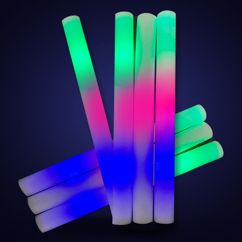 30 pcs luminous foam stick LED rally carnival multi-color cheering ...