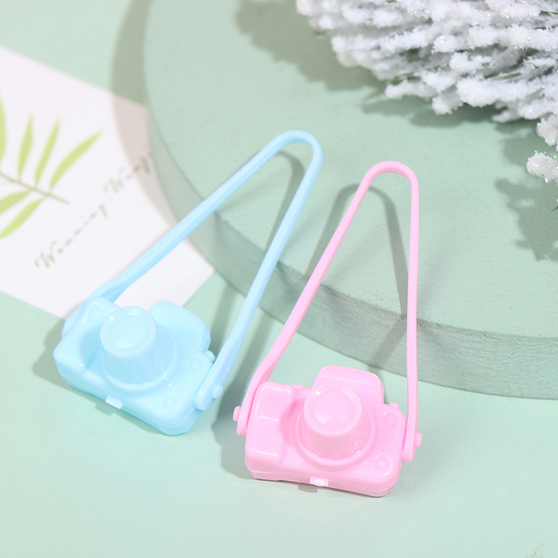 3PCS Dollhouse Miniature Plastic Camera Model Doll DIY Decor Accessories Toys Pe