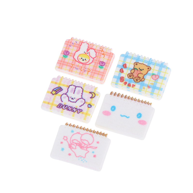 2PCS 1:12 Dollhouse Miniature Mini Notebooks Model DIY Furniture Decor ...