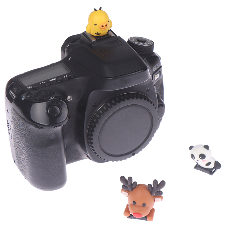 Flash fotocamera copri scarpe calde carino panda natalizio alce hotshoe protezione polvere baia p