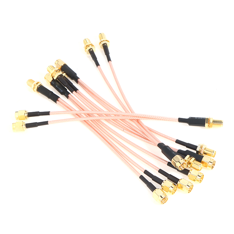 SMA to 2X SMA Male Female Y type Splitter Combiner Jumper Cable Pigt--f ...