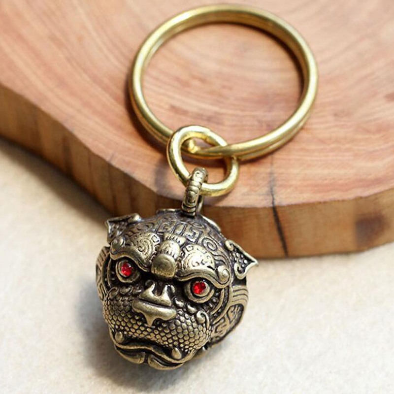 Metal Brass Tiger Key Chains DIY Hangings Jewelry Accessories Vintage ...