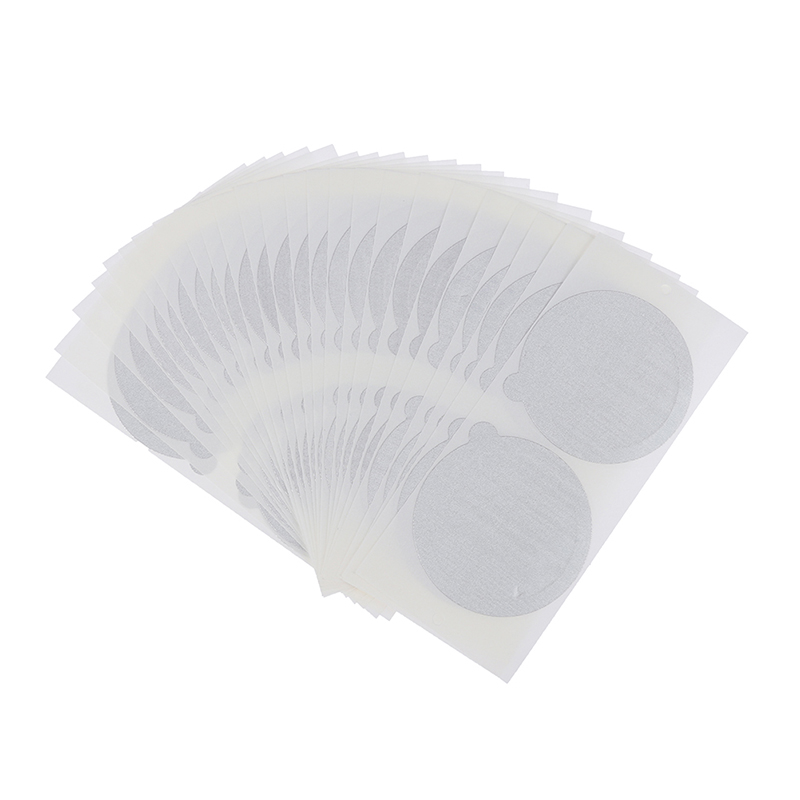 50PCS Disposable Coffee Refillable Capsules Pods Lids Aluminum Seals Stickers