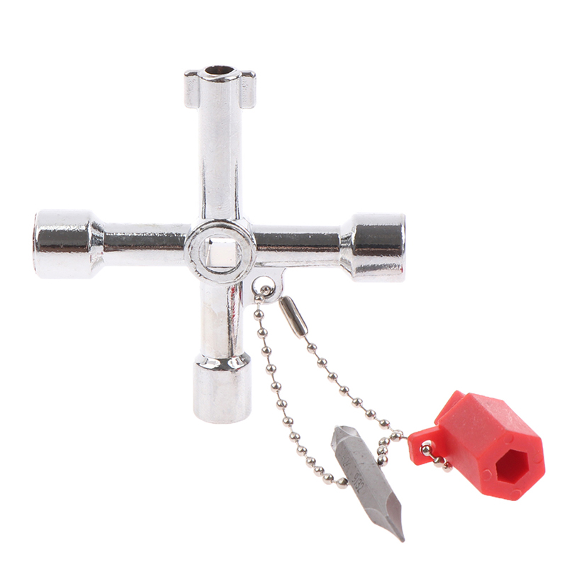 Multifunction 4 Ways Universal Triangle Wrench Key Plumber Keys Triang ...