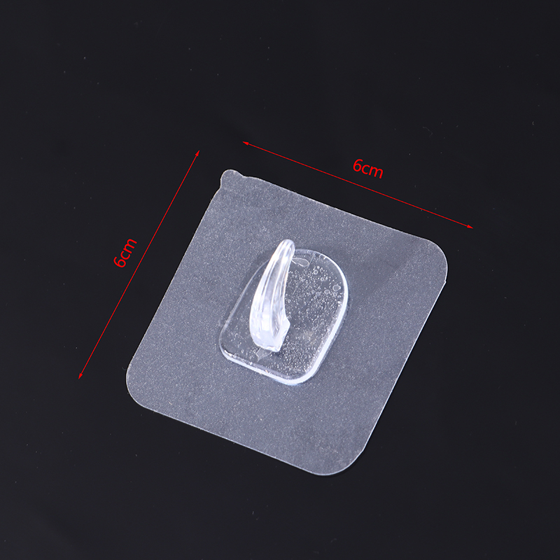 5pcs free punching seamless invisible hook bathroom kitchen adhesive ...