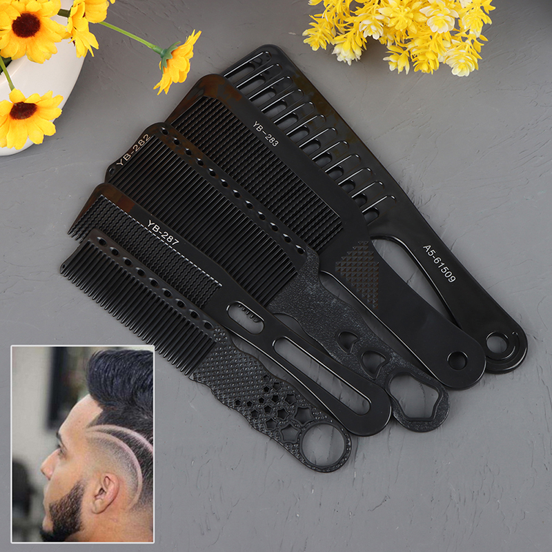 Professional Hair Comb Cutting Carbon Comb Salon Barber Styling Tool ...