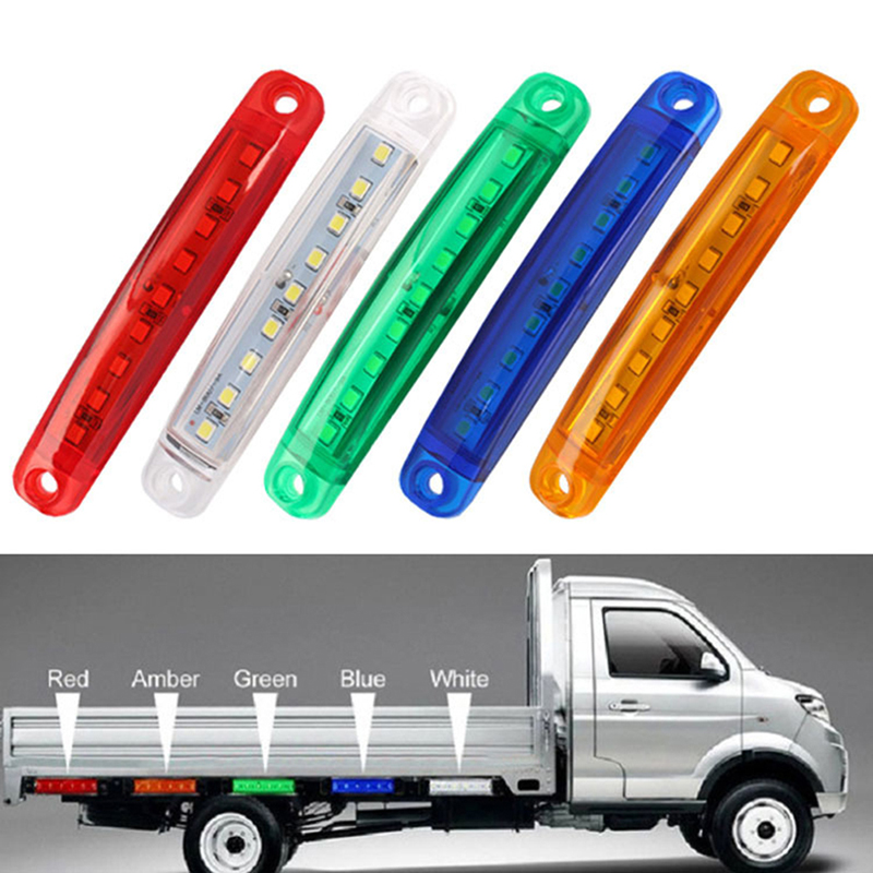 12v24v wide voltage 9LED truck side lamp signal lamp width indicator