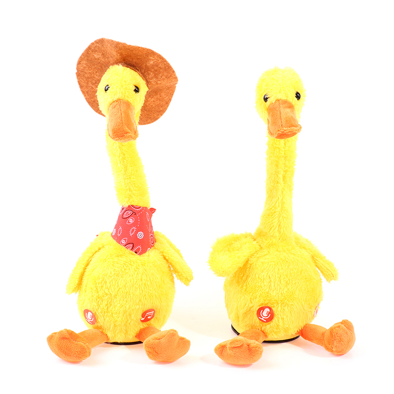 Dancing Duck Electronic Plush Toys Repeat Talking Sing Record Voice usb char H❤W