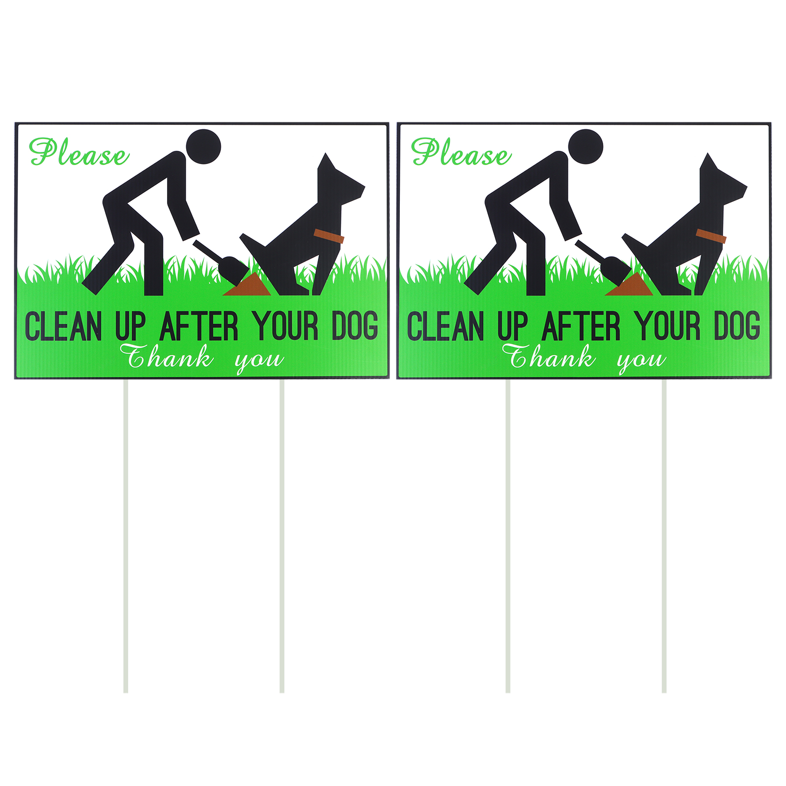 Veuillez nettoyer après votre cour pour chiens