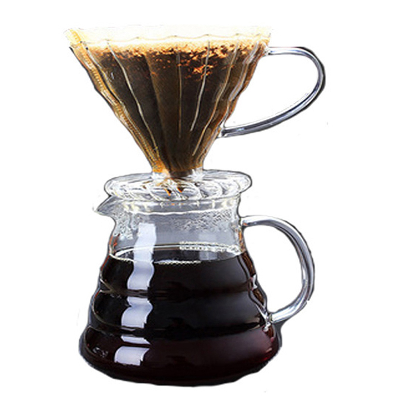 Pentola da caffè a forma di nuvola riutilizzabile resistente al calore pentola filtro 600 ml RODE