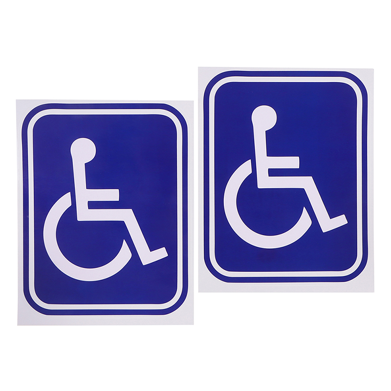 2PCS Disabled Sign Disability Mobility Parking Car Sticker PVC Decal ...