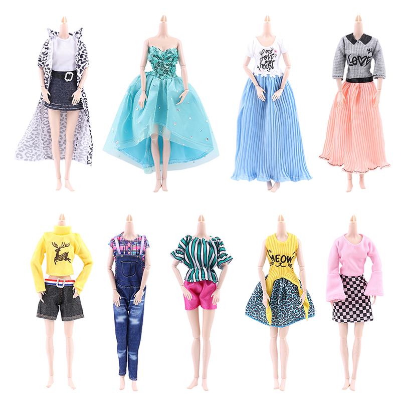 30cm Doll Clothes Handmade Fashion Suit Outfit Daily Casual Wear Party Skirt Pe