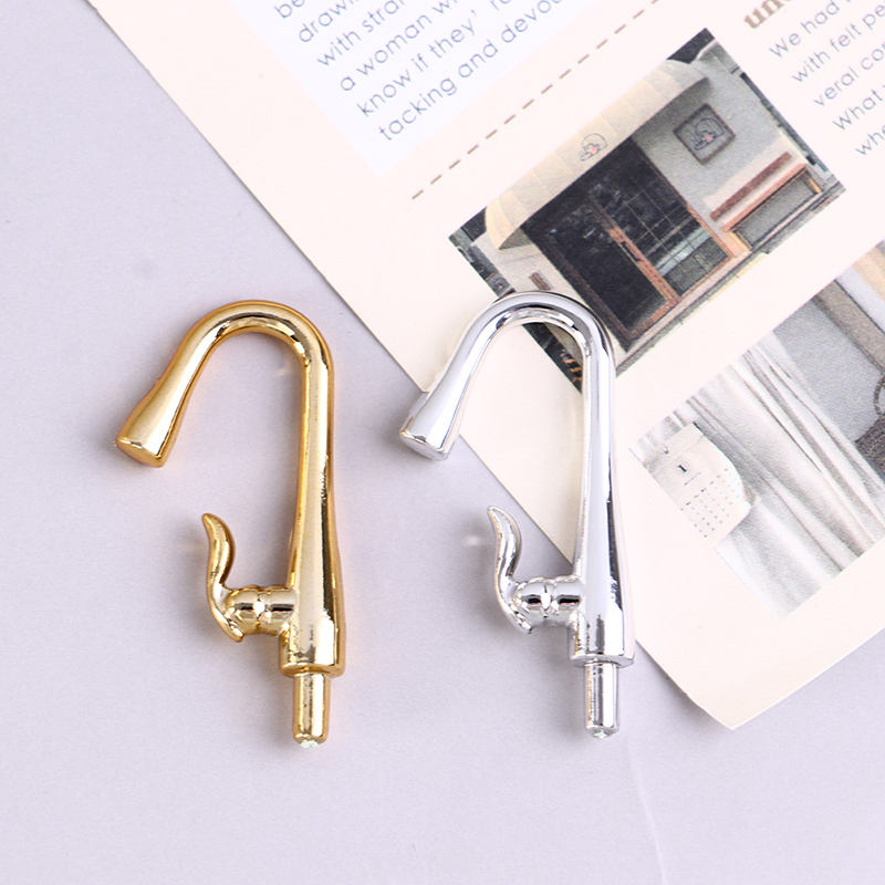 2Pcs/set Dollhouse Miniature Bathroom Kitchen Faucet Tap Simulation ...