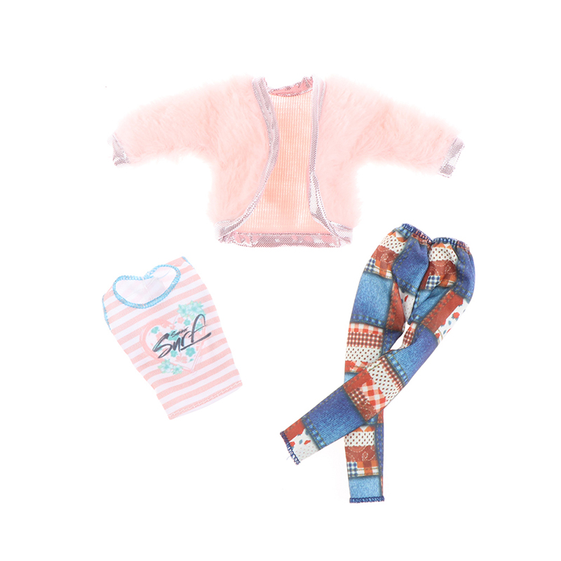 5 Items Clothes For Game Wear Outfit Tops Pants 30Cm  Miniature Accessories Pe