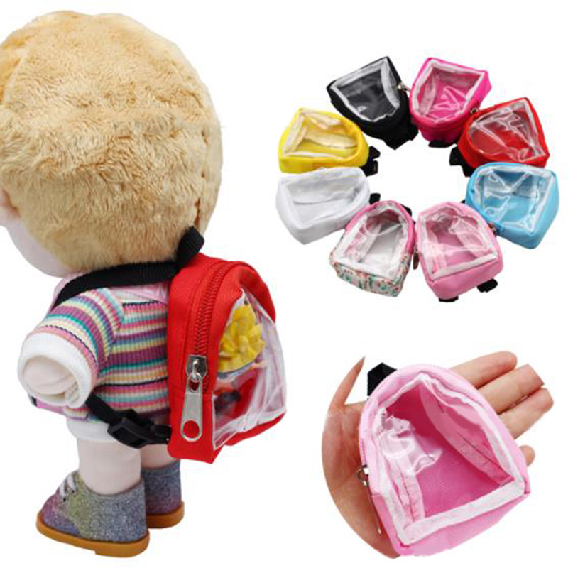 Backpack Miniature Doll Bag Toys For 1/6 Doll Schoolbag Dollhouse Decor Pe