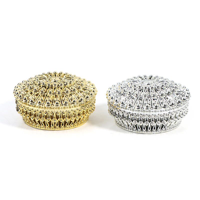 Plastic Gold Foil Cake Candy Box Wedding Favor Marriage Baby Shower G ...