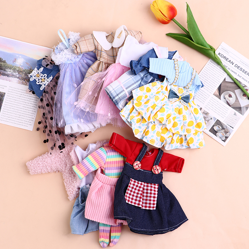 1/6 30cm Dolls Clothes Baby Doll College Style Uniform Dress Doll Girl Toys H❤W