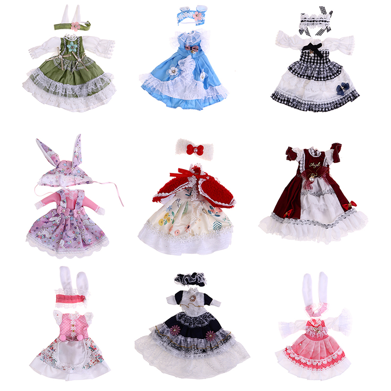 Fashion 1/6 30cm Dolls Clothes Baby Doll Princess Dress Girls DIY Clothes To H❤W
