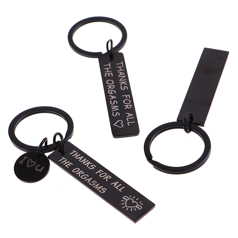 Funny Key Chain Couple Key Ring Thanks for All The Orgasms Letter Keychain√ Th