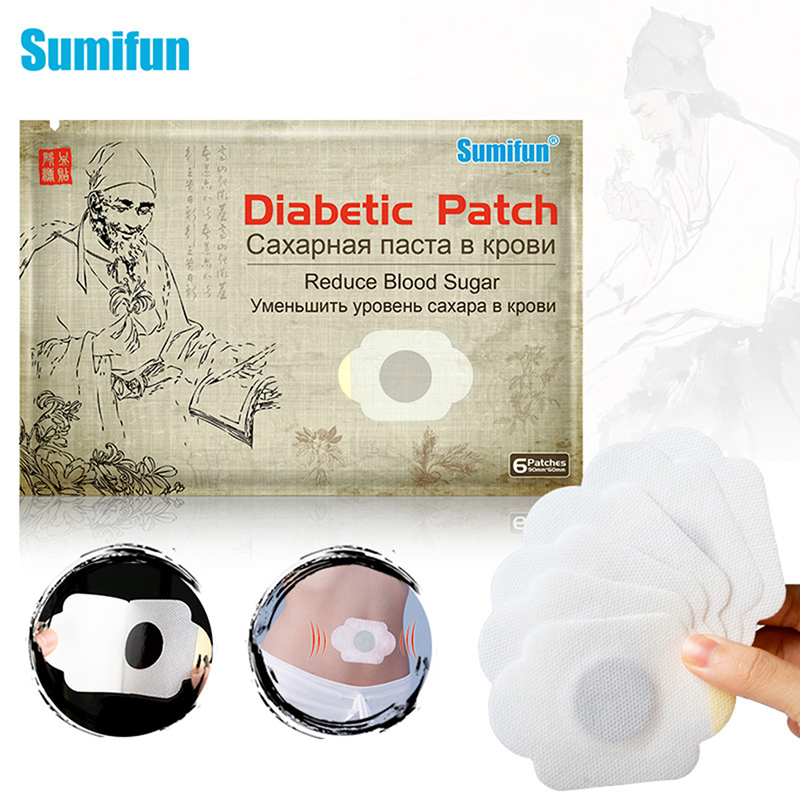 6Pcs Diabetes Patch Mediacl Plaster Herbal Stabilizes Blood Sugar Level ...