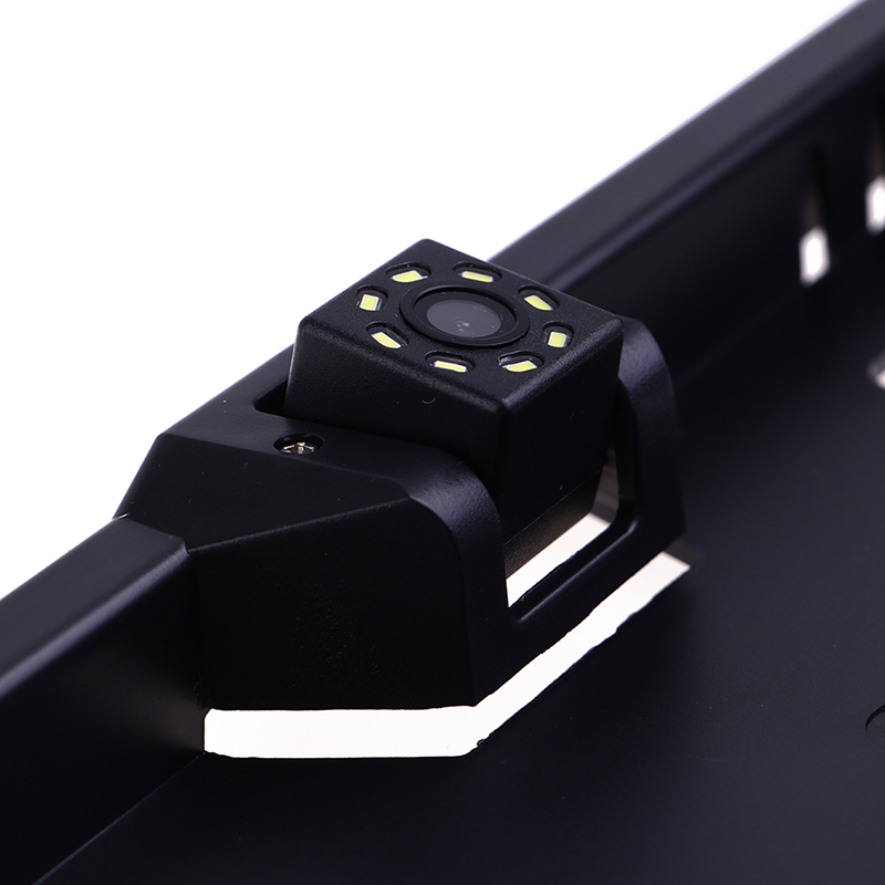 European Car License Plate Frame Auto Reverse Backup Rear View Camera 8LED