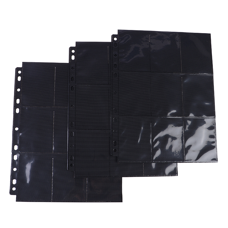 20 pagine 9 tasche 11 fori album tascabile pagine raccoglitori anello per carte gioco Ph Bf