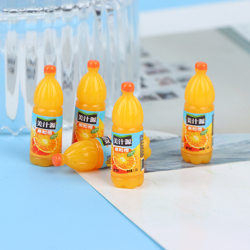 5pcs 1:12 Dollhouse Miniature Fruit Drinks Model Kitchen Food ...