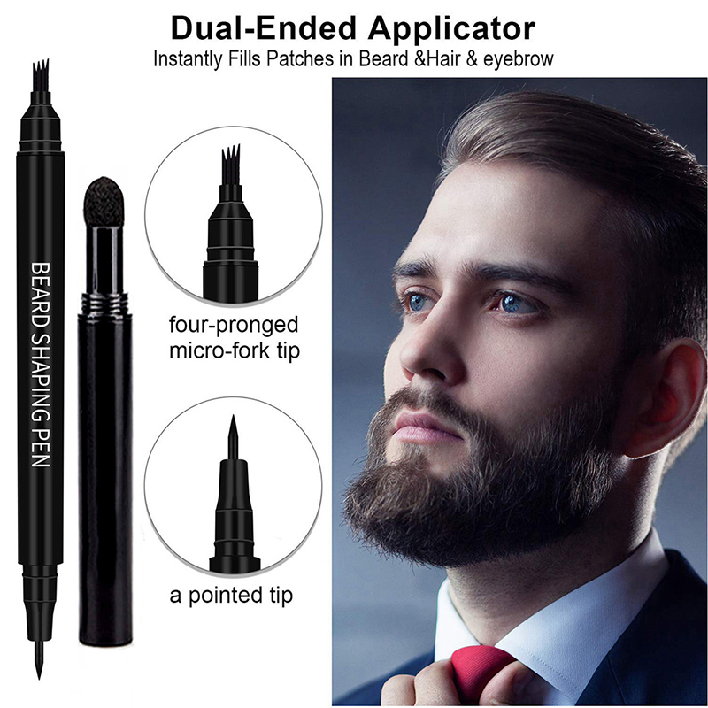 Beard Filler Pen Pencil Brush Beard Enhancer Repair Moustache Coloring ...