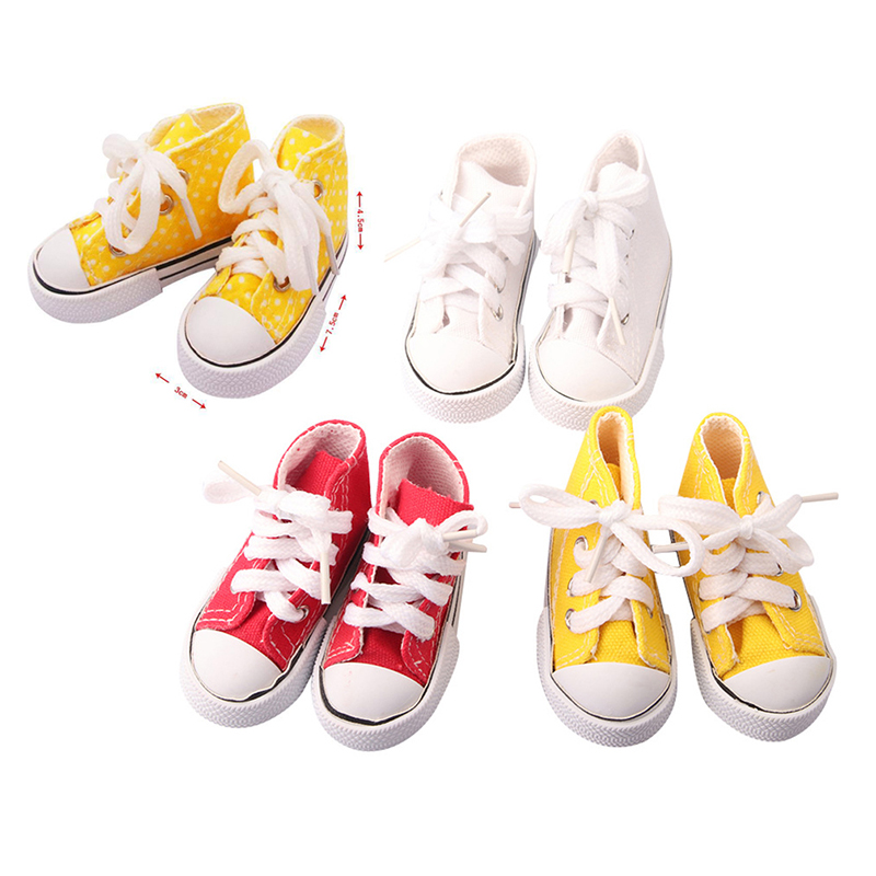Doll Shoes 7.5cm Canvas Shoes Sneakers For 60cm SD 1/3 1/4 bjd Doll Accessori Pe