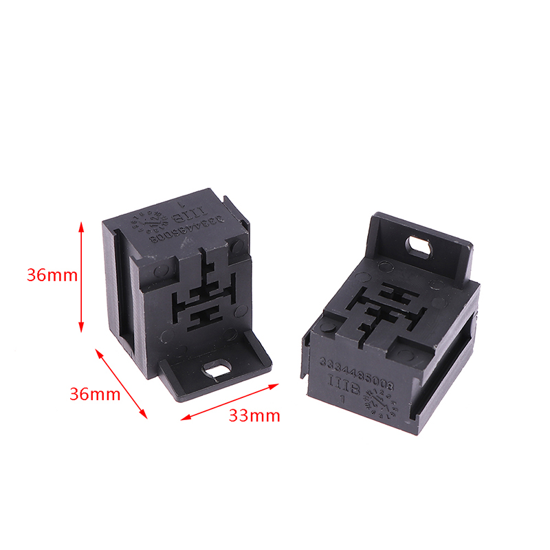 2Sets 5Pin Poles Automotive Relay Base Holder Socket With Mounting ...
