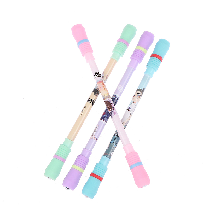 1Pc Funny Rotating Pencil Spinning Pen Students Writing Toy Kawaii School Supply