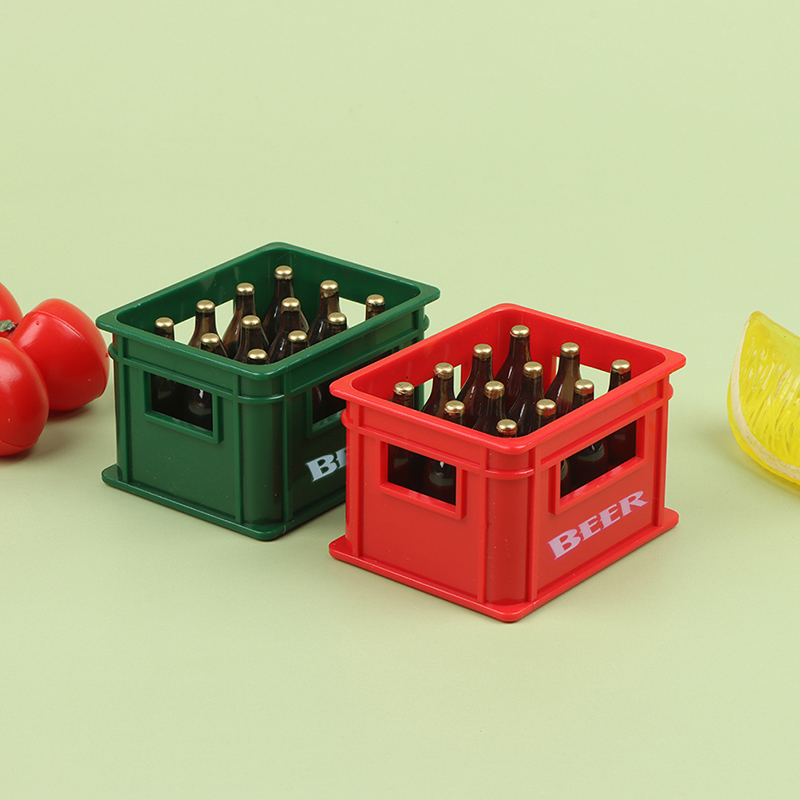 1:12 Dollhouse Mini Beer Drink Bottle Beer Box Drink Box Bar Kitchen ...