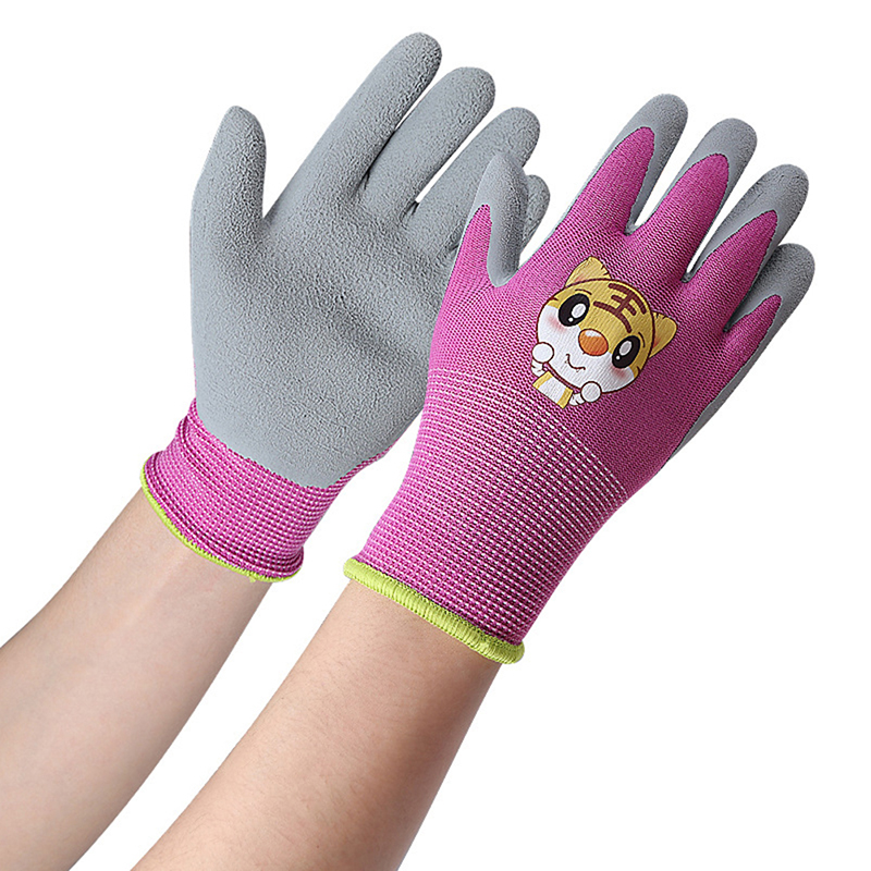 Guanti traspiranti giardinaggio fai a mano bambini resistenti antiscivolo antipugnalate Gl' p