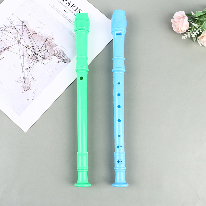 8 Holes Plastic Recorder Long Flute Woodwind Instrument Colorful ...