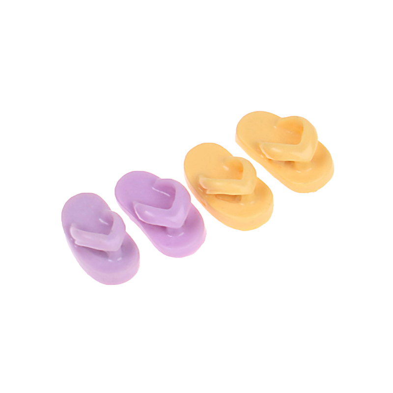 1Pair Dollhouse Miniature Mini Casual Slippers Model Doll Decor ...