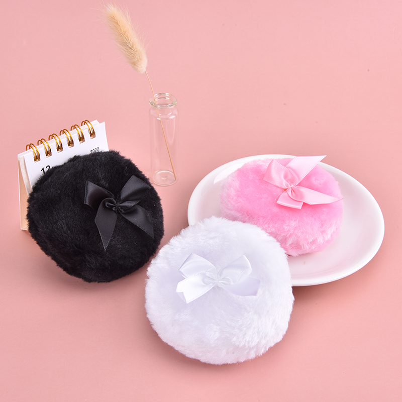 Butterfly Round Cosmetic Villus Soft Plush Puff Sponge Beauty TooRI u ...