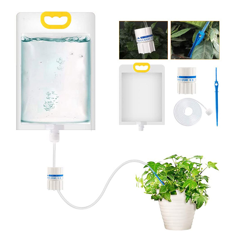 Sacchetto per irrigazione per piante 3,5 L sacchetto per irrigazione automatico regolabile vasi da giardino gocciolamento Th