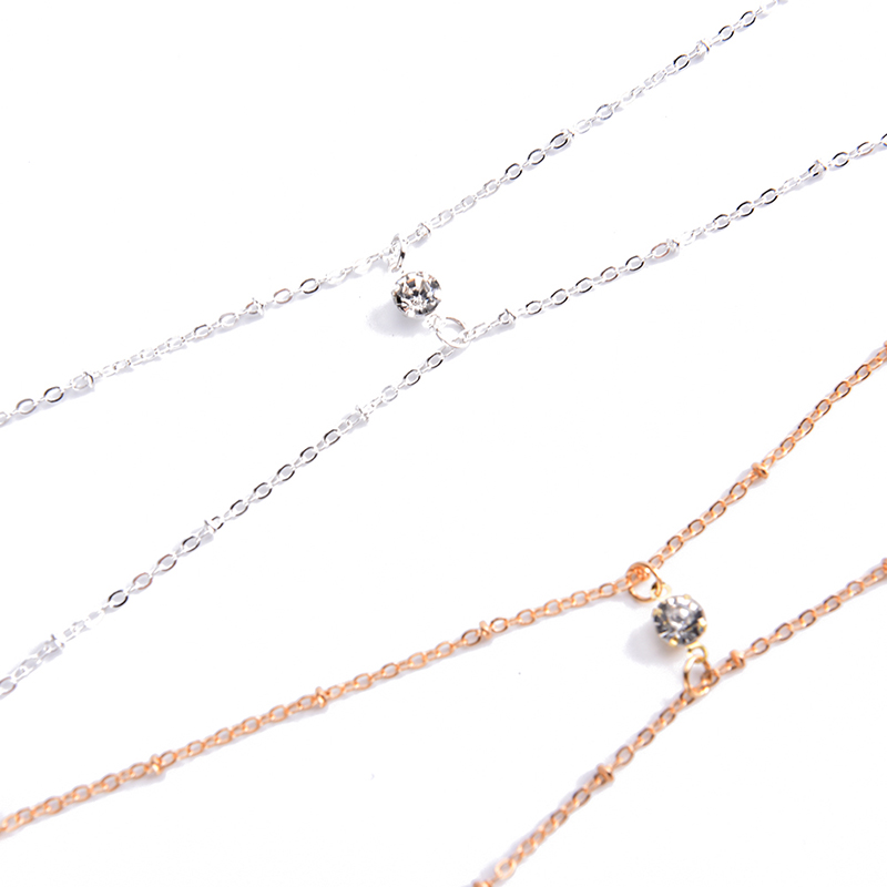 Fashion simple Copper Copper Copper Chain dames taies Sexy Belly Chain ...