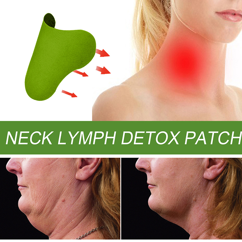 HERBAL LYMPH NECK Care Patch Anti-Swelling Lymphatic Sticker Detox Fat ...