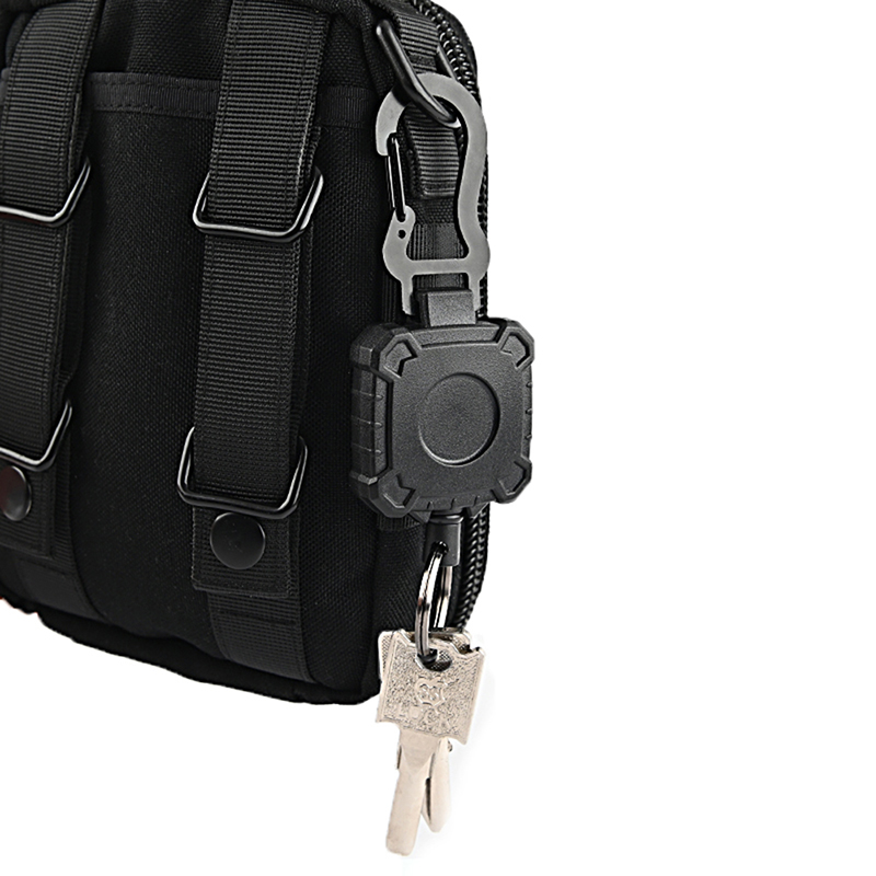 Anti-theft Telescopic Keychain Retractable Hook Keychain Burglar Key Ring BU Th