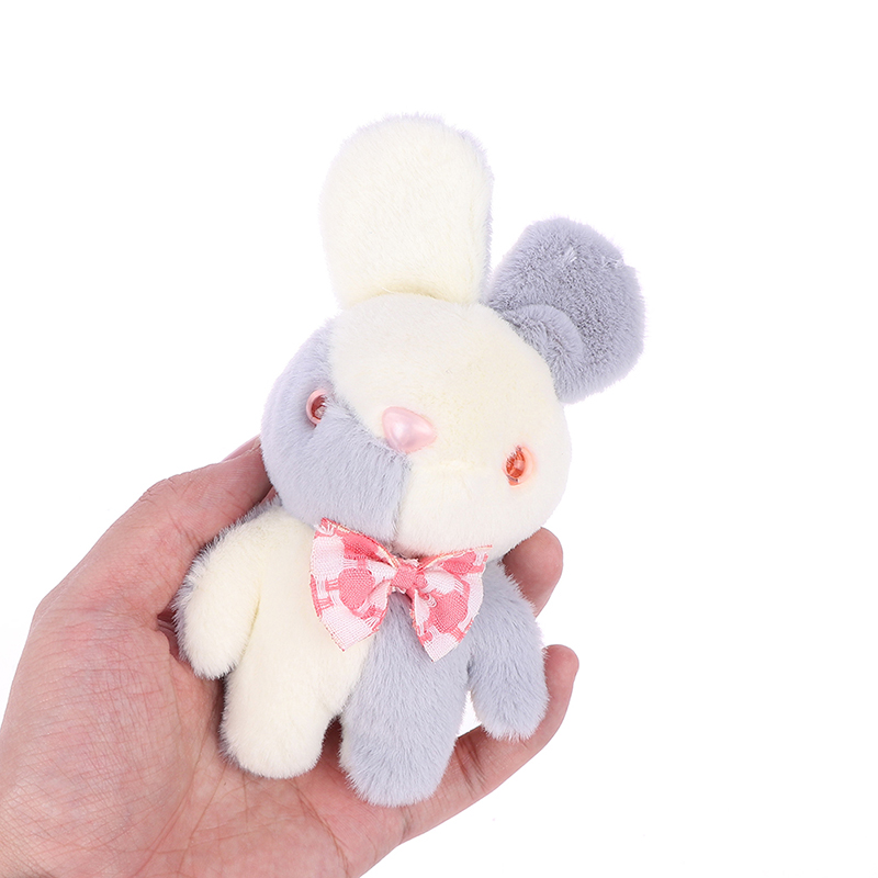 12CM Cute Rabbit Stuffed Plush Toys Pendant Dolls Birthday Gifts Wedding Deco Pe