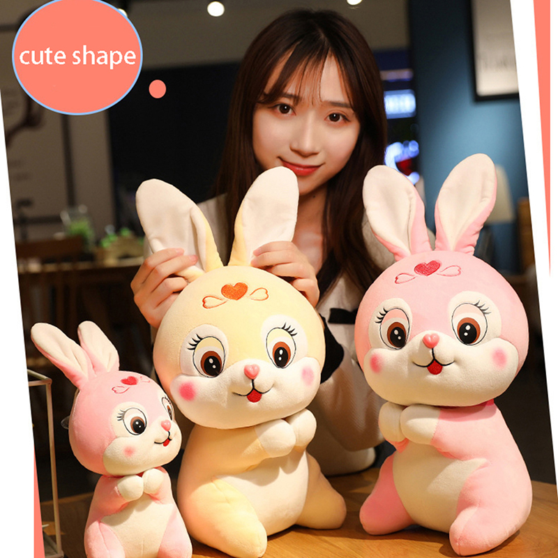 1pc 30cm Cute Auspicious Rabbit Doll Mascot Toy Year of The Rabbit Children G ba