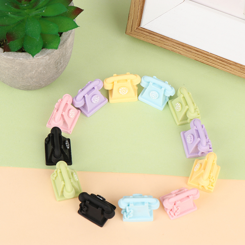 2 pcs 112 bambola in miniatura telefonica retrò modello di simulazione  ba