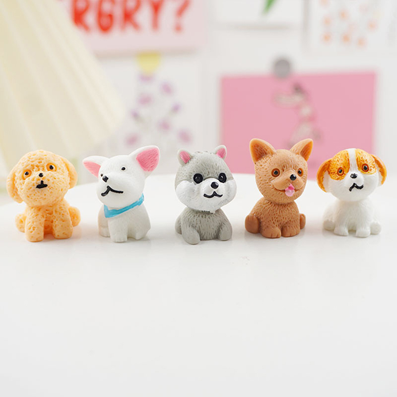 Mini Dog Model Small Statue Figurine Micro Crafts Ornament Miniatures ...