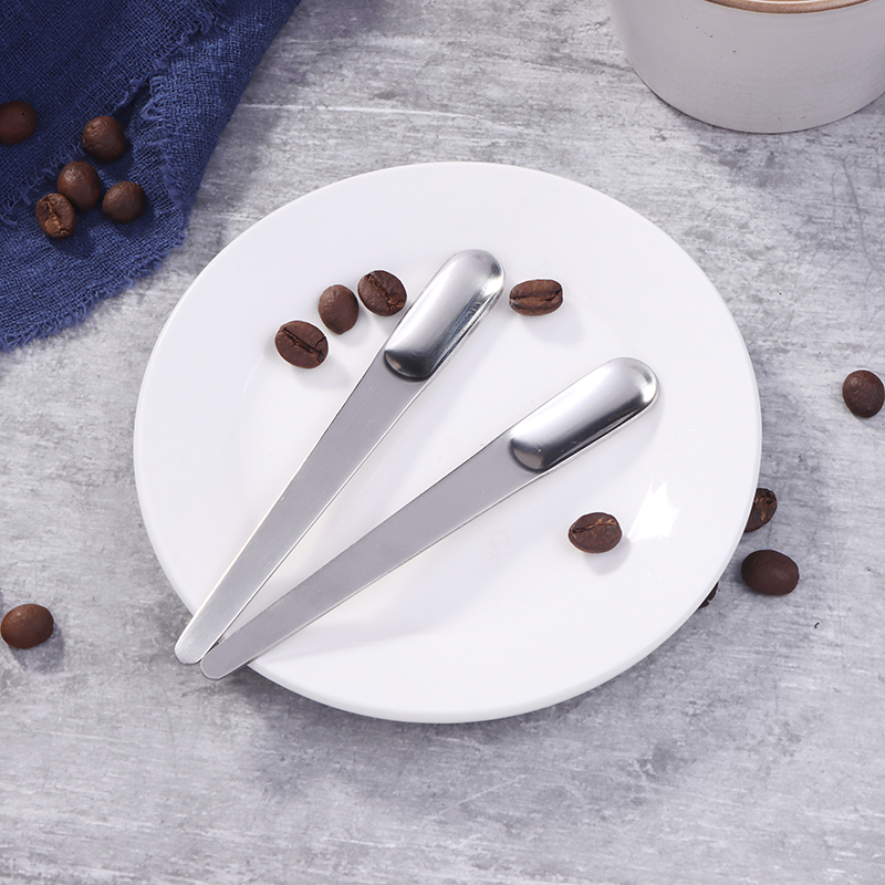 1pc Stainless Steel Flat coffee Coffee Dessert Small Post Spoon Bar Spoon Too ba