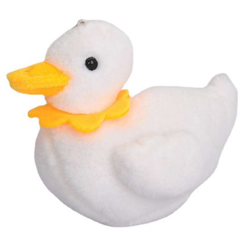 Cute Cartoon Plush ​Little White Duck Doll Keychain Bags Car Pendant Decorati Pe