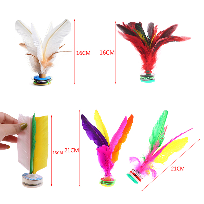 Kick Shuttlecocks Colorful Goose Feather Chinese Footbal Foot Feather ...