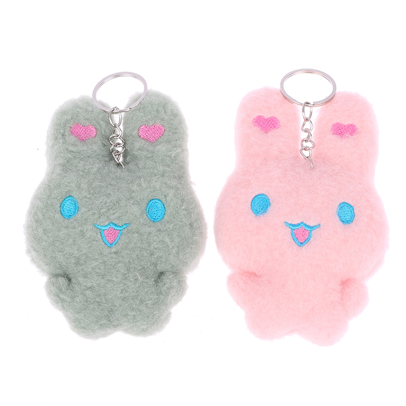 New Year Of The Rabbit Mascot Cute Bunny Plush Toy Doll Key Ring Pendant Gift Pe