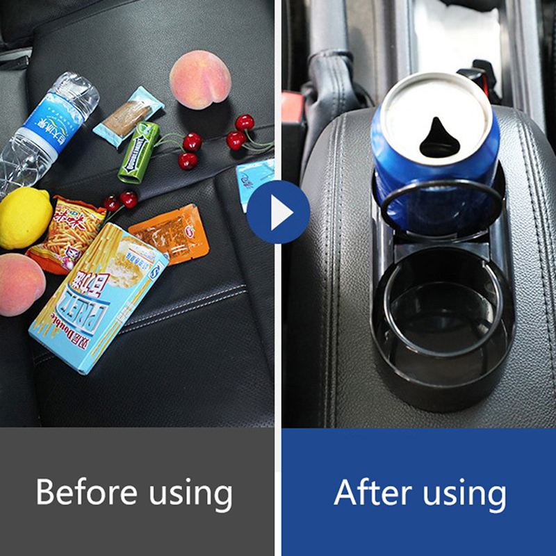 Porta tazza auto doppio foro portabottiglie acqua potabile porta bevande autoadesivo FDC